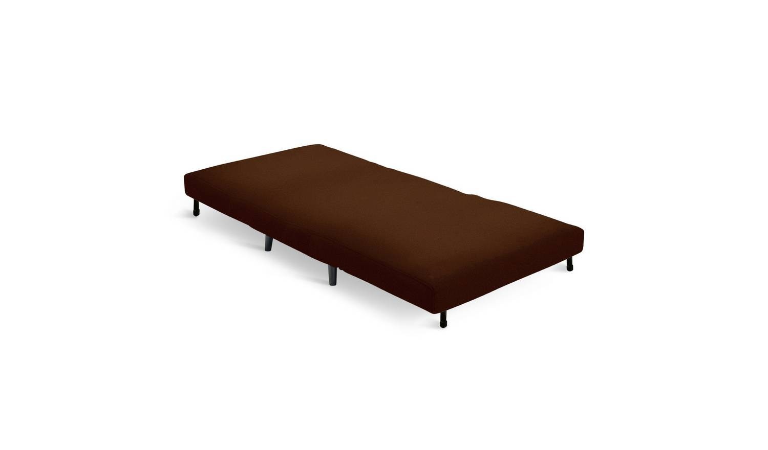 Roma Single Velvet Chairbed Chocolate Convertible Sofa Bed Guest ...