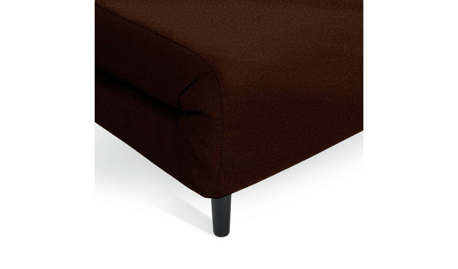 Roma Single Velvet Chairbed Chocolate Convertible Sofa Bed Guest ...