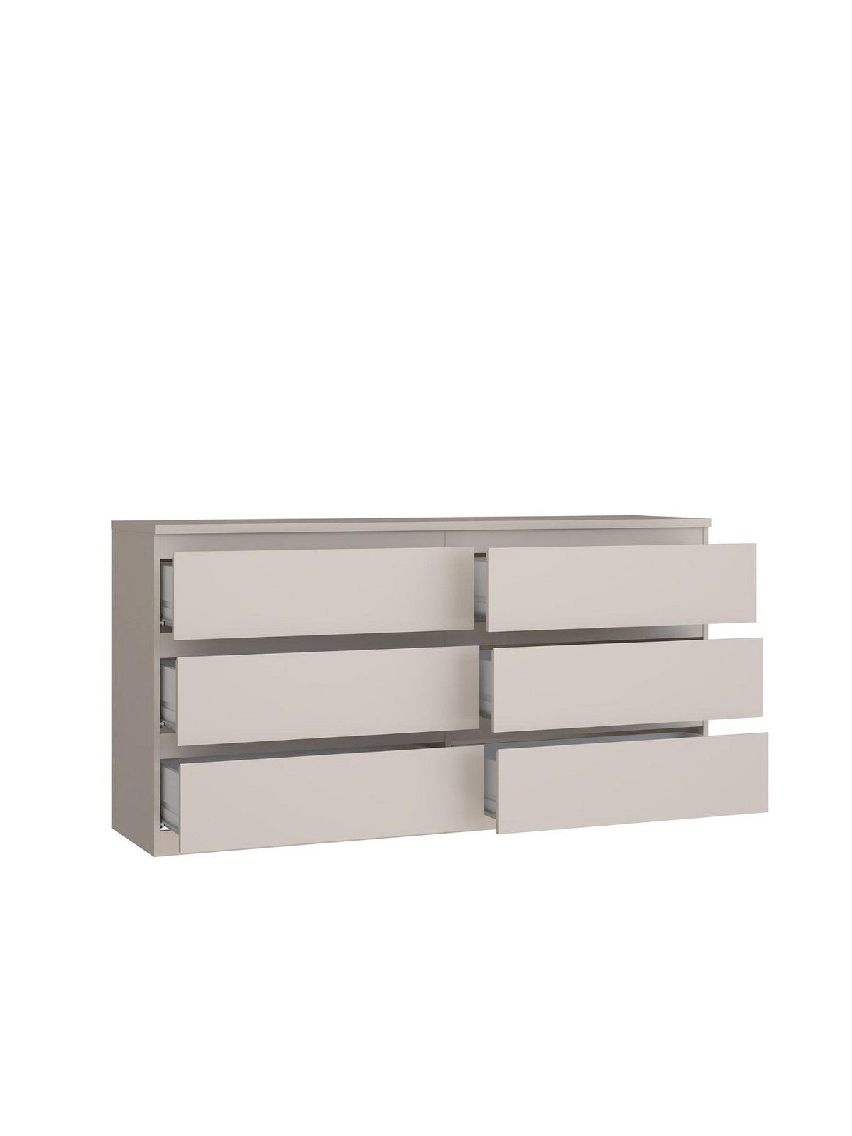 Lisson 6 Drawer Chest - Oatmeal | Modern Handle-Free Design | Minimali ...