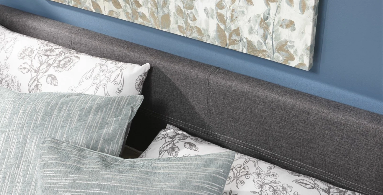 Grey Hopsack Fabric Ottoman Storage Bed Frame - Double (4ft6) | Hydrau ...