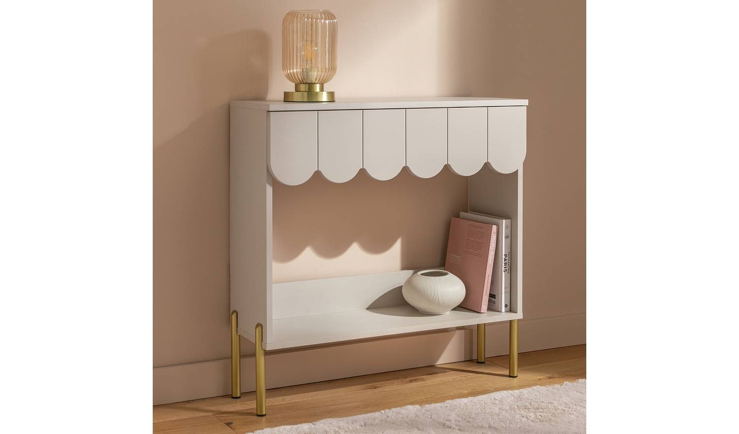 Fala 1 Drawer Console Table Natural With Shelf And Drawer Design ...