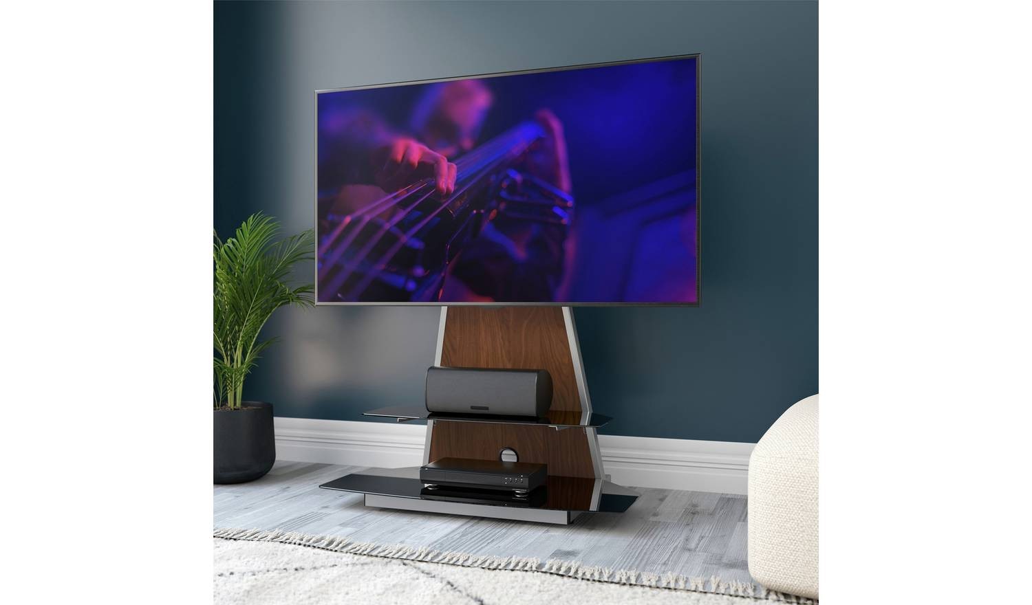 AVF Options 37-90 Inch Stack TV Stand with Mount Media Storage Cabinet ...