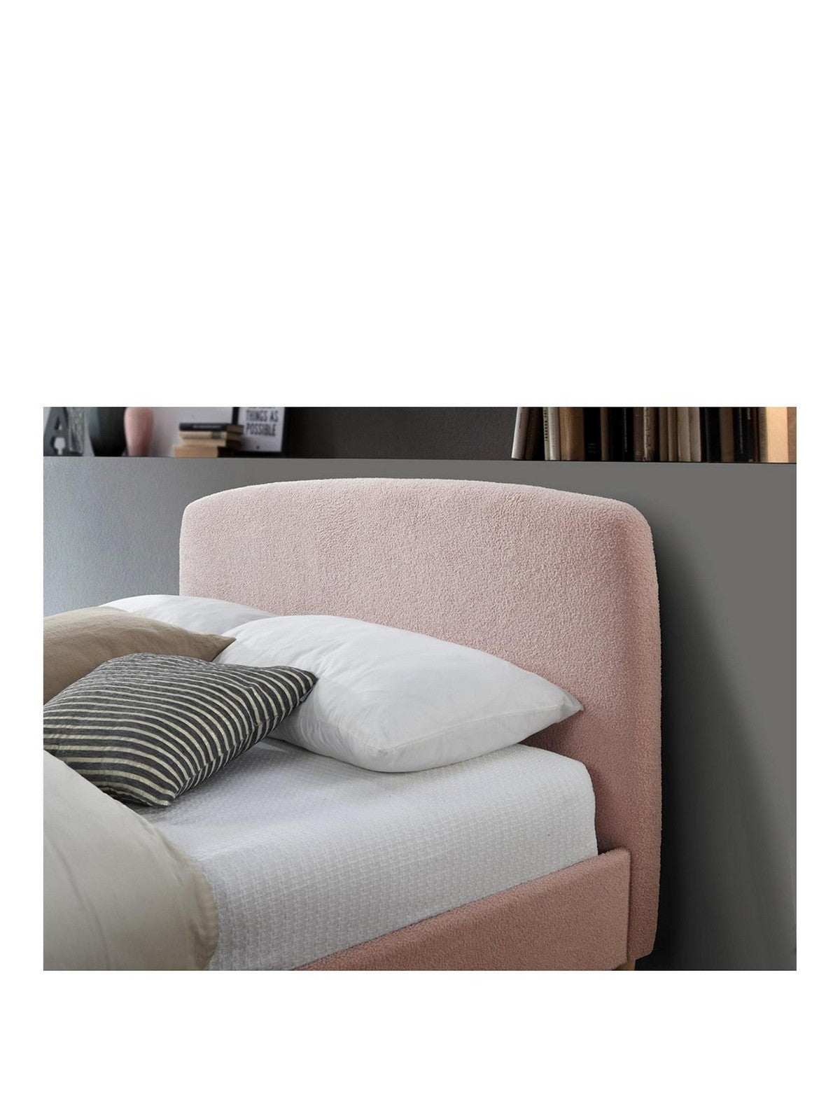 Birlea Otley Cosy Upholstered Bed Double Pink Teddy Bear Fabric – Cheap ...