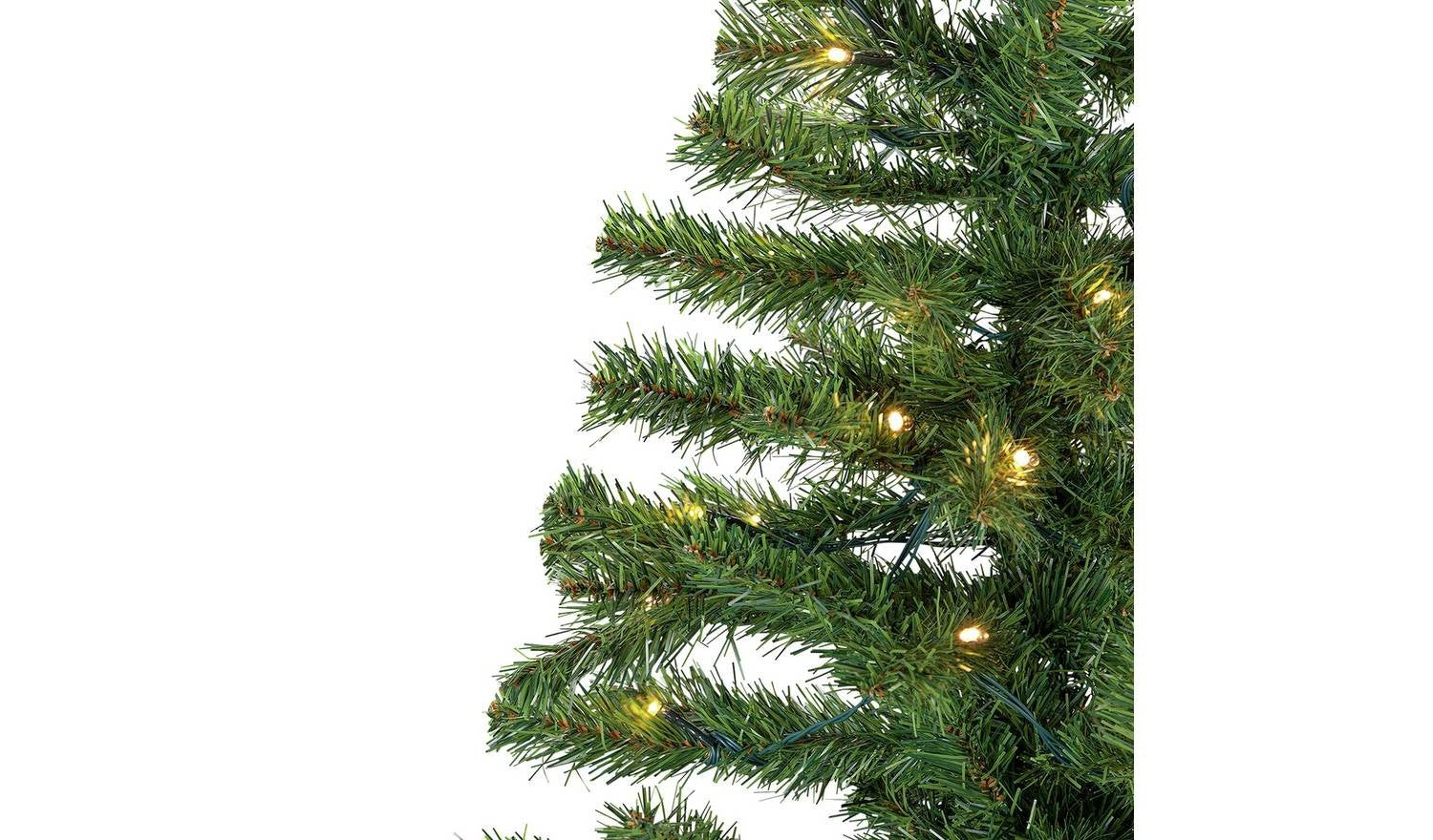 7ft Pre lit Nordland Christmas Tree Easy Assembly Stand Included ...
