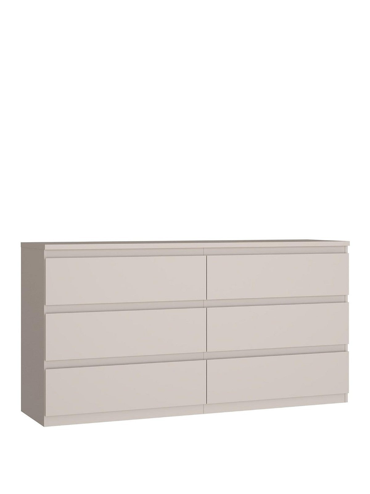 Lisson 6 Drawer Chest - Oatmeal | Modern Handle-Free Design | Minimali ...