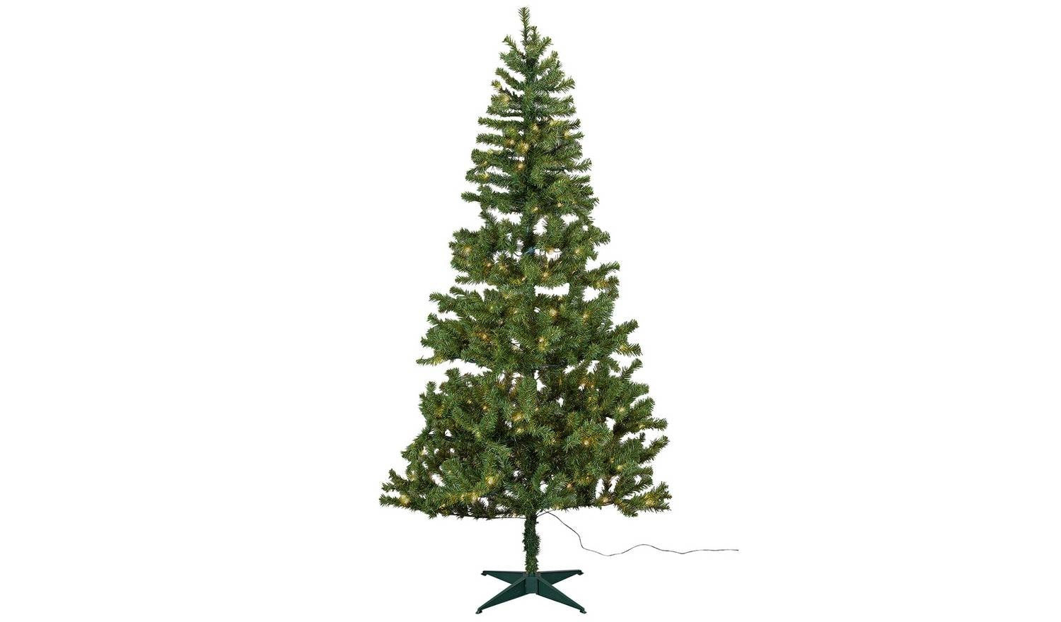 7ft Pre lit Nordland Christmas Tree Easy Assembly Stand Included ...