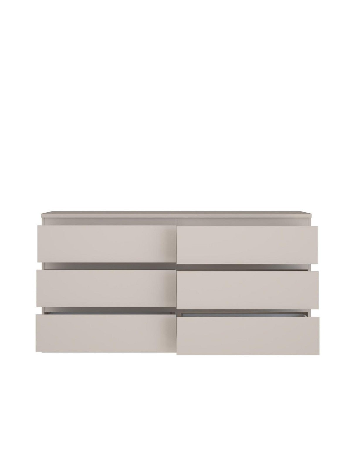 Lisson 6 Drawer Chest - Oatmeal | Modern Handle-Free Design | Minimali ...