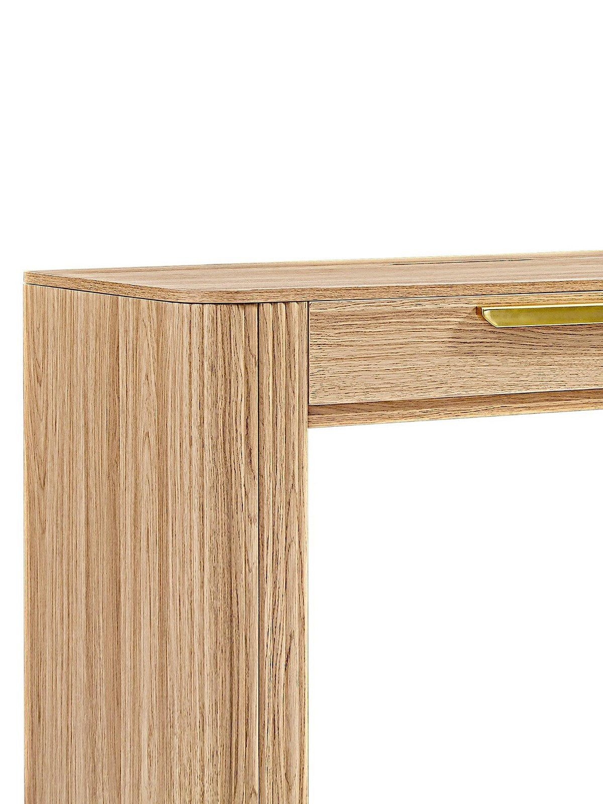 Carina Dressing Table Oak Effect | 50s Retro Style | Ribbed Design | G ...