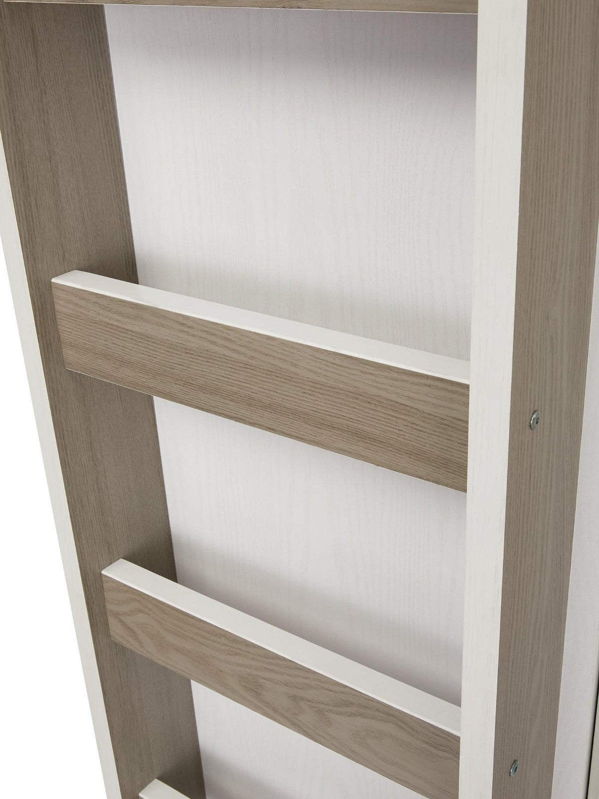Miami Fresh High Sleeper Bed White & Grey Oak | with Wardrobe & Desk ...