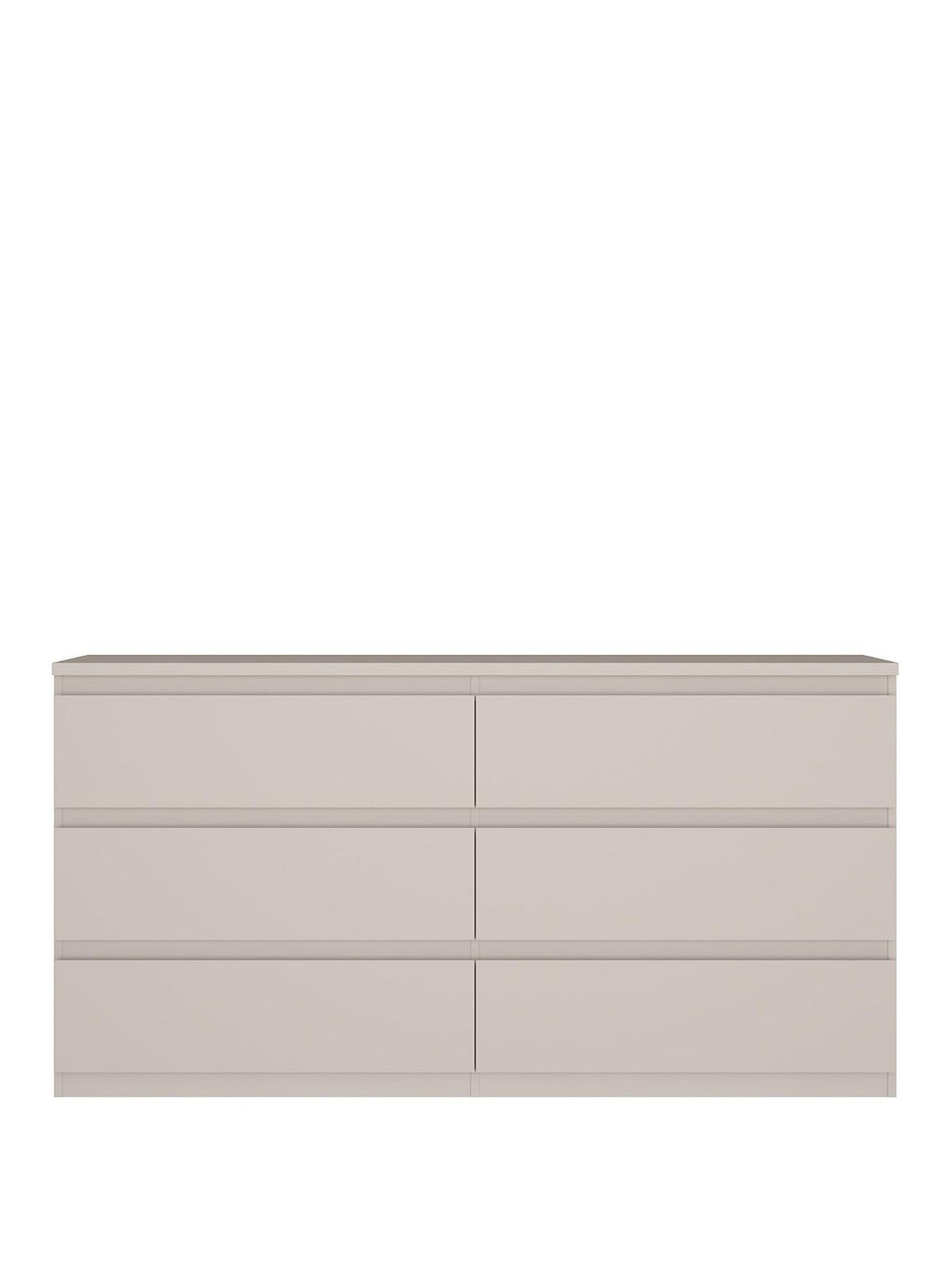 Lisson 6 Drawer Chest - Oatmeal | Modern Handle-Free Design | Minimali ...